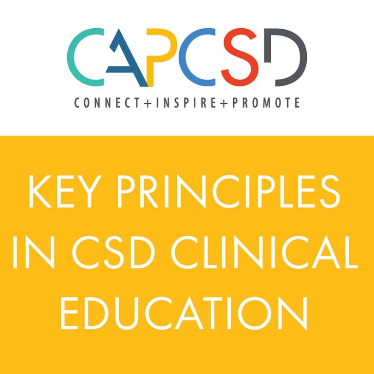 Overview - Council of Academic Programs in Communication Sciences | CAPCSD